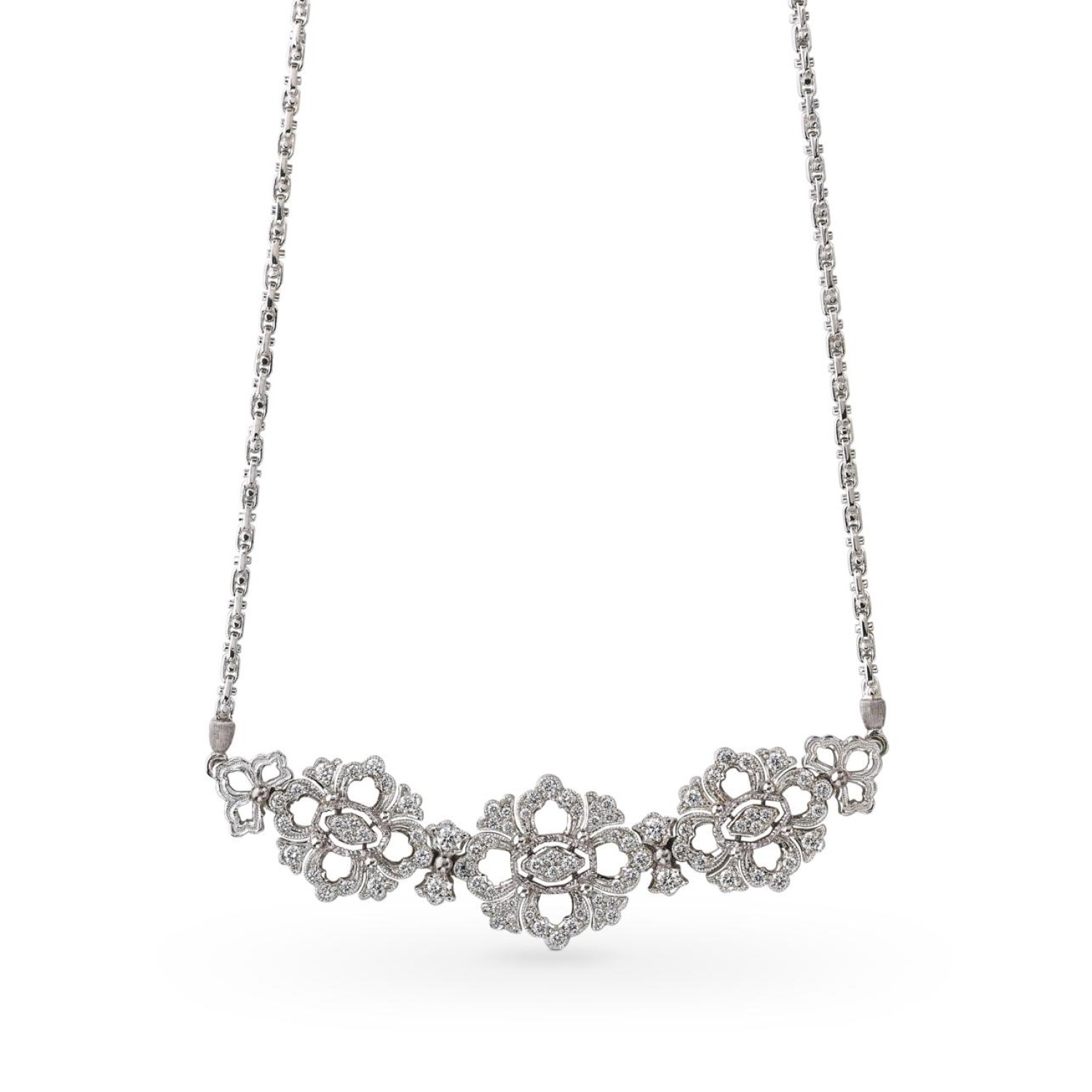 Opera Full Pavé 白金镶钻项链 | Buccellati